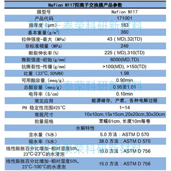质子交换膜N115 N117 全氟磺酸离子膜 Nafion117 NafionN115-直径30mm【图片 价格 品牌 报价】-京东