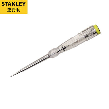 【史丹利66-119-23】史丹利（STANLEY）测电笔100-500V 185mm测电螺丝批 电工验电笔试电笔感应线路检测 ...