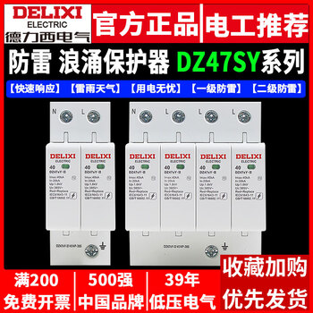 DZ47Y-40浪涌保护器防雷漏电保护器65防雷开关电涌220v凌 DZ47sY-II 40kA 3P+N 385V【图片 价格 品牌 报价】-京东