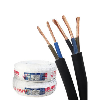 武汉二厂电线电缆线铜芯软线橡套线护套2 3芯YZ2.5 4 6平方飞鹤 二厂橡套线YZ 2*1平方二芯 国标 100m【图片 价格 品牌 报价】-京东
