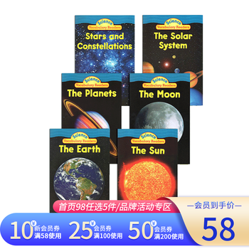 英文原版 儿童科普绘本 学乐 Scholastic Science Vocabulary Readers 星球科普早教绘本 Space 6册合售 儿童科普启蒙学习英文版