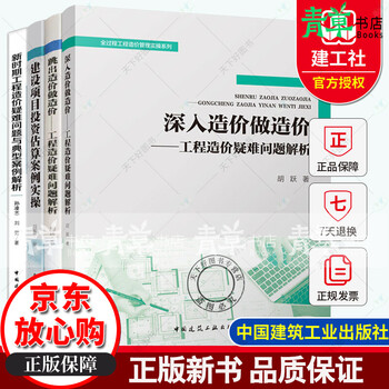 4册 建设项目投资估算案例实操 新时期工程造价疑难问题与典型案例解析 深入造价做造价+跳出造价做造价工程 造价疑难问题解析解