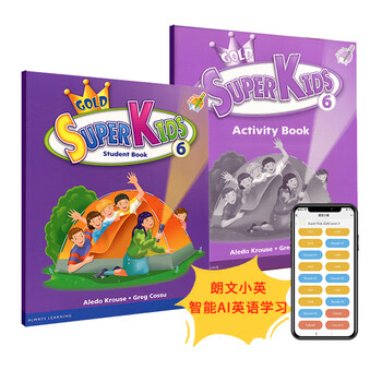 培生朗文super kids 6年级gold点读版教材 课本+练习册+APP帐号