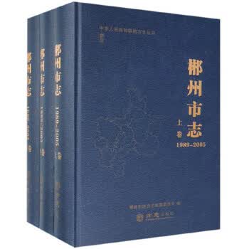 郴州市志（1989-2005 套装上中下册）
