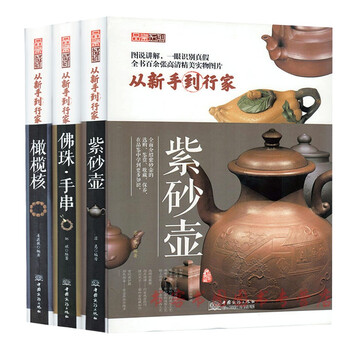 从新手到行家全3册 紫砂壶+佛珠手串+橄榄核 品鉴典藏 选购 鉴赏 收藏到保养 介绍 紫砂壶鉴藏全书