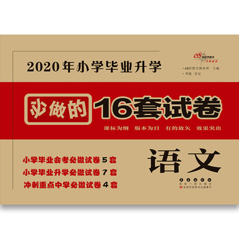 2020年小学毕业升学必做的16套试卷语文