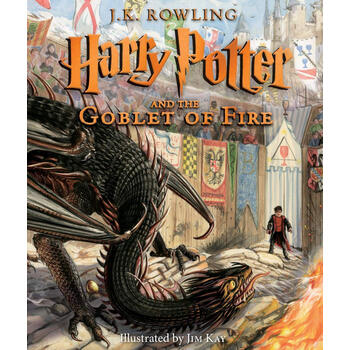 哈利波特与火焰杯4 彩绘版 Harry Potter and the Goblet of Fire （8岁及以上） 精装 英文原版