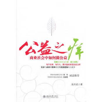 公益之痒-商业社会中如何做公益,张兵武,北京大学出版社,