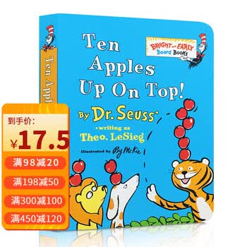 Ten Apples Up on Top! 纸板书 苏斯博士 Dr.Seuss 低幼适龄版