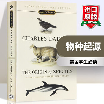 英文原版 物种起源 The Origin of Species 达尔文生物进化经典名著