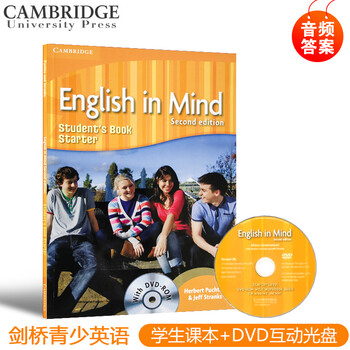 原版剑桥English In Mind 青少英版第二版 KET/PET英语等级考试教材 Starter预备级（单课本附DVD-ROM）