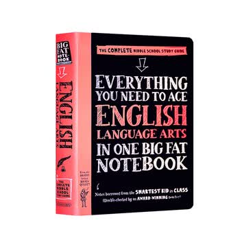 美国学霸优等生笔记Everything You Need to Ace English Language Arts 进口教辅书