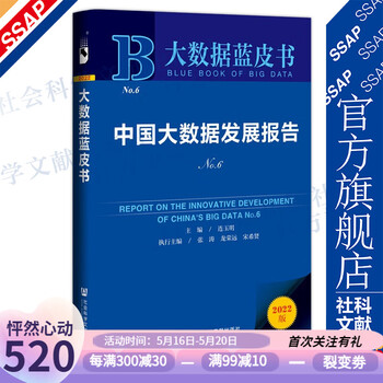 大数据蓝皮书：中国大数据发展报告No.6     连玉明 主编    社科文献