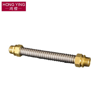 304不锈钢中央空调波纹管4分6分1寸双外丝铜头金属连接进水软管DN15 20 25 4分DN15 长度30cm【图片 价格 品牌 报价】-京东