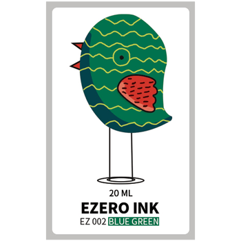 包邮 笨鸟先飞EZERO彩色墨水非碳素钢笔墨水可兑色自调 鸟水20ml 青碧（蓝绿-blue green）ez002