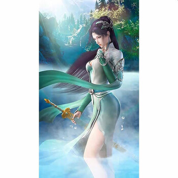 美杜莎女王海报墙贴卧室男生美女萧炎熏儿画斗破苍穹海报贴纸云韵 酒红色 编号610 （pp背胶纸）90x50cm【推荐】 拍2发4以此