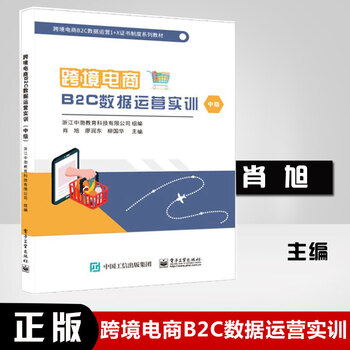 正版书籍 跨境电商B2C数据运营实训（中级）浙江中渤教育科技有限公司跨境电商B2C数据运营职业技能 书籍k