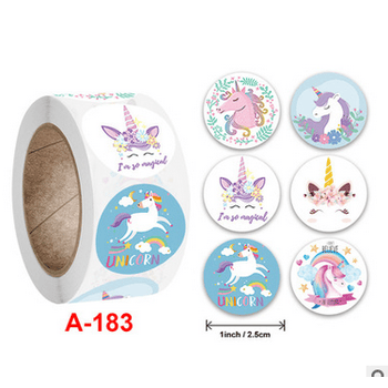 卡通动物贴纸小红花奖励鼓励学生教师用表扬贴贴画封口儿童幼儿园 500贴-2.5CM-A183