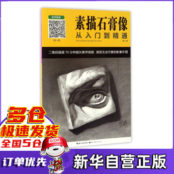 素描石膏像从入门到精通/自学画画