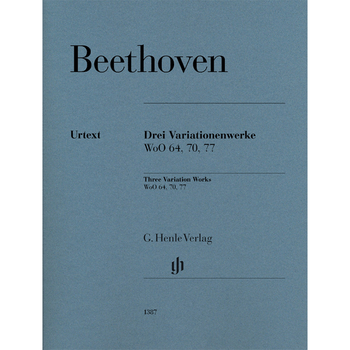 亨乐原版 贝多芬三首变奏作品WoO 64,70,77 Beethoven Ludwig HN1387