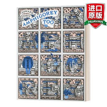 英文原版 Amphigorey Too 无聊的幽默2 黑色幽默大师爱德华·戈里漫画经典 英文版 进口英语原版书籍