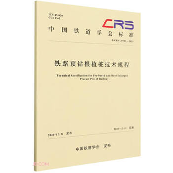 铁路预钻根植桩技术规程(T/CRS C0703-2021)