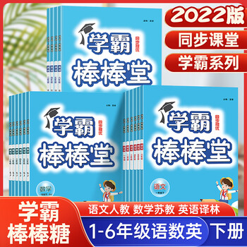 2022春新版小学学霸同步提优棒棒堂1一年级2二年级3三4四5五6六年级下册语文人教版数学北师英语P 一年级下 数学【人教版】