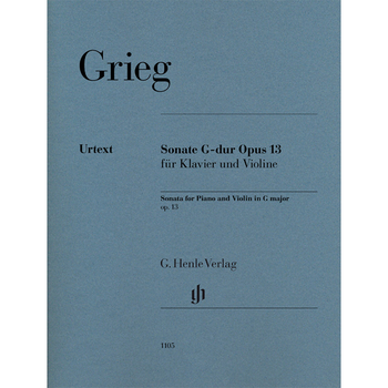 格里格G大调小提琴奏鸣曲 op. 13 Grieg, Edvard Sonata in G majo