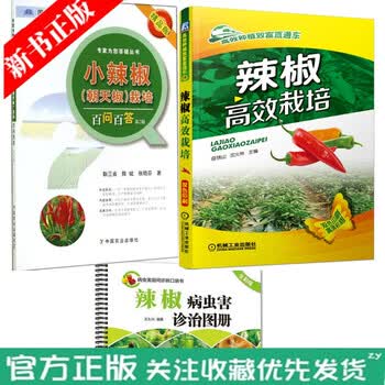 【全3册】辣椒病虫害诊治图册（全彩版）+ 小辣椒（朝天椒）技术问答+高效栽培种植技术大全教程辣椒高产