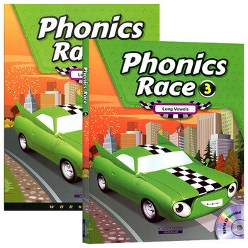 phonics race 3级 原装进口幼少儿英语自然拼读发音寒暑假短期专项字母学习自然拼读教材