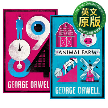 1984 动物农场庄园 2册套装 Nineteen Eighty-Four+Animal Farm 乔治奥威尔 George Orwell 进口英语书 英文原版