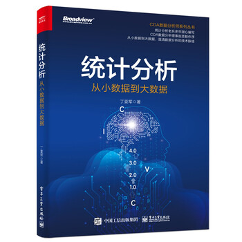 正版 统计分析从小数据到大数据9787121377532