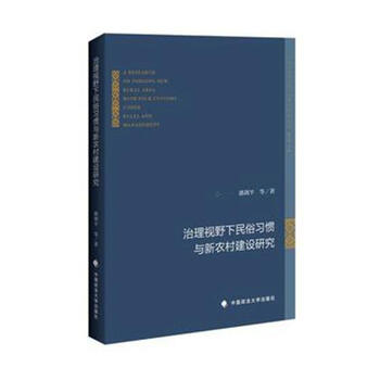 治理视野下民俗习惯与新农村建设研究 历史 书籍