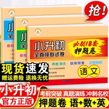 2022新版小升初必刷题语文数学英语人教版 18套押题卷全真模拟毕业升学试卷六年级升初中总复习资料同步卷期末考试冲刺名校 小升初真题卷54套  语文数学英语 小学升初中