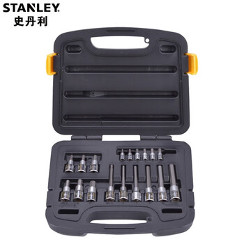 史丹利（Stanley）旋具套筒压批组套 棘轮扳手套筒批头 18件套装 内六角形（3-12mm）91-942-22【图片 价格 品牌 报价】-京东