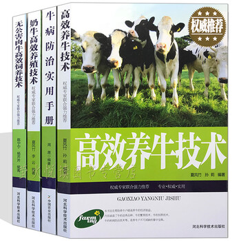 高效养牛技术 肉牛黄牛奶牛无公害肉牛高效饲养 品种特点及饲养管理 繁育改良 疾病防治手册畜牧养殖书籍