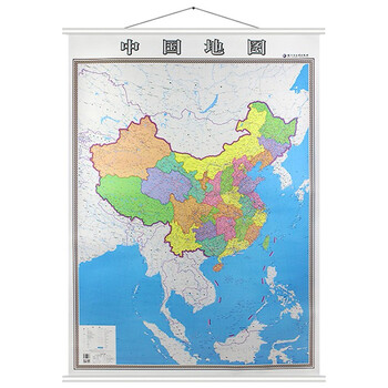 【高清加厚】中国地图分省竖版政区交通全图 1.4米*1米 中国地图