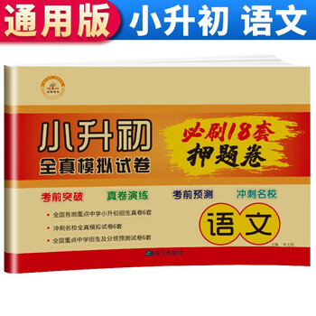 2022 小升初全真模拟试卷必刷18套押题卷 语文 考前突破真卷演练考前预测冲刺名校
