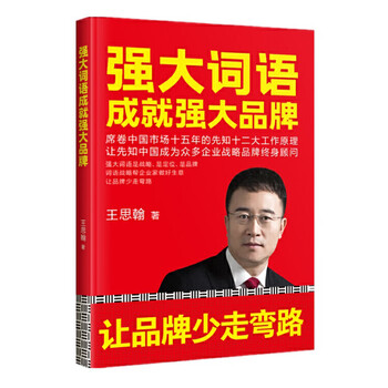 强大词语成就强大品牌 让品牌少走弯路 王思翰著席 卷中国市场十五年的先知战略咨询12大工作原理书