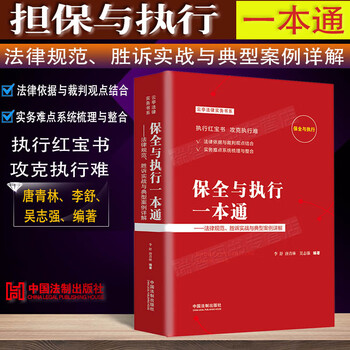 【正版新书】保全与执行一本通法律规范/胜诉实战与典型案例详解 执行红宝书 攻克执行难 保全执行 裁判