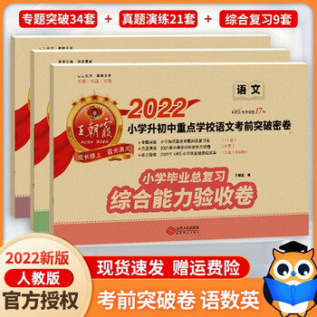 科目自选】2022新版王朝霞小学小升初初中重点学校考前突破密卷 语文数学英语小学毕业总复习专题检测复习卷 语数英 小升初考前突破密卷