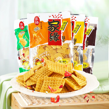 【家缘家缘锅巴】家缘 锅巴多口味组合装102g*4包 糯米锅巴经典怀旧休闲膨化零食小吃【行情 报价 价格 评测】-京东
