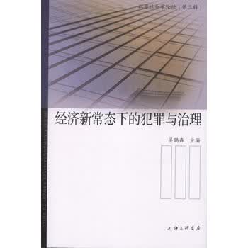 经济新常态下的犯罪与治理/法律/书籍
