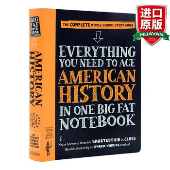 英文原版 少年学霸超级笔记-历史 Everything You Need To Ace American History In One Big Fat Notebook