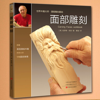 面部雕刻 木工全书木工学习教材专业书籍 雕刻设计入门基础 创作过程解析作品 人物微雕 手工木雕的书