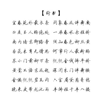 2022年公务员申论范文考试字帖国考公考行书楷书临摹钢笔练字帖 行书套餐三：具体见详情页