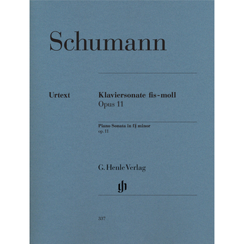 亨乐原版 舒曼升f小调钢琴奏鸣曲 11 Schumann Piano Sonata f HN337