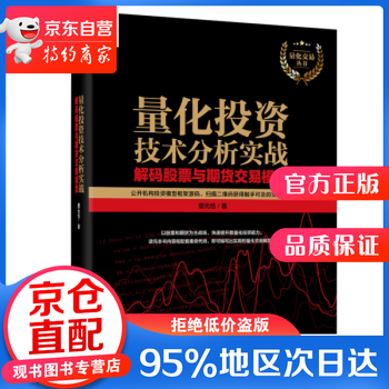 【正版图书】量化投资技术分析实战 解码股票与期货交易模型 濮元恺 著 电子工业出版社