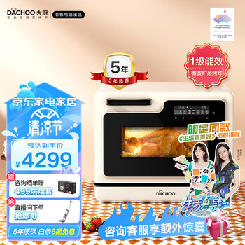【大厨ZKWTS-25-DB621】大厨（DACHOO）老板电器 小白马微蒸烤一体机 家用微波炉 水波炉 蒸箱烤箱空气炸 27L DB621【行情 报价 价格 评测】-京东
