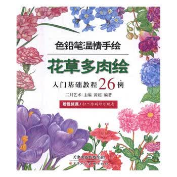 色铅笔温情手绘\花多肉绘\书籍\绘画\彩铅\铅笔画